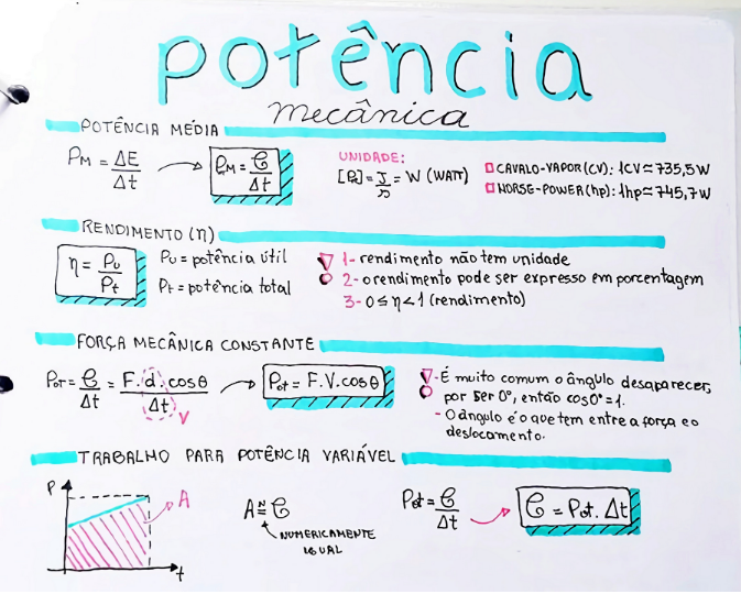 Formula De Trabalho De Potencia TRABALHO, ENERGIA E POTÊNCIA